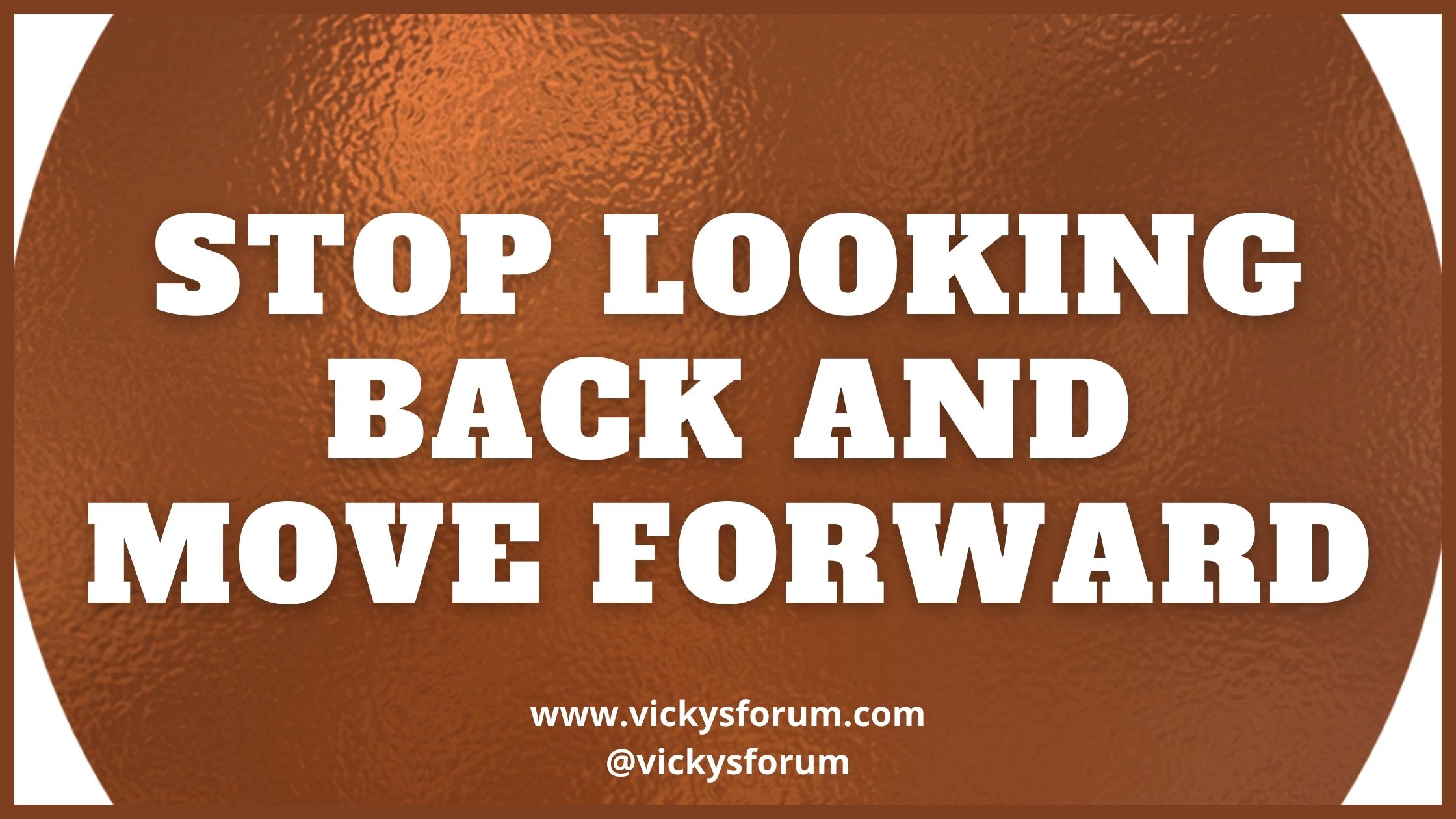 The Righteous Keep Moving Forward - Vicky's Forum - Christian Coach